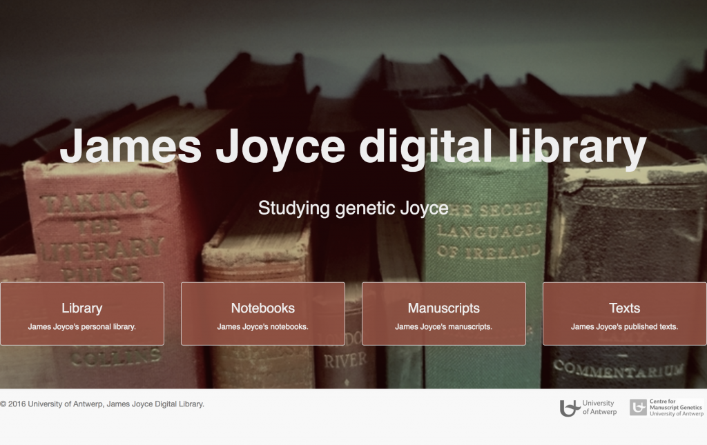 James Joyce Digital Library – Platform{DH}